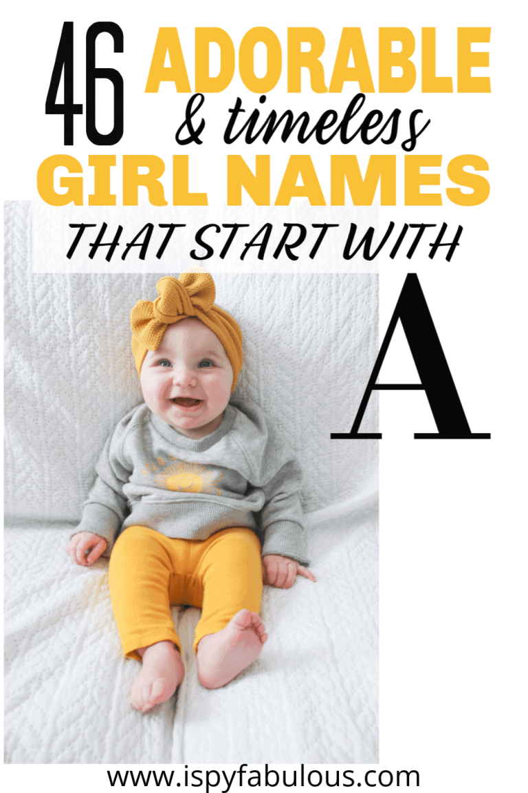 46 Adorable Girl Names That Start with the Letter “A”! - I Spy Fabulous