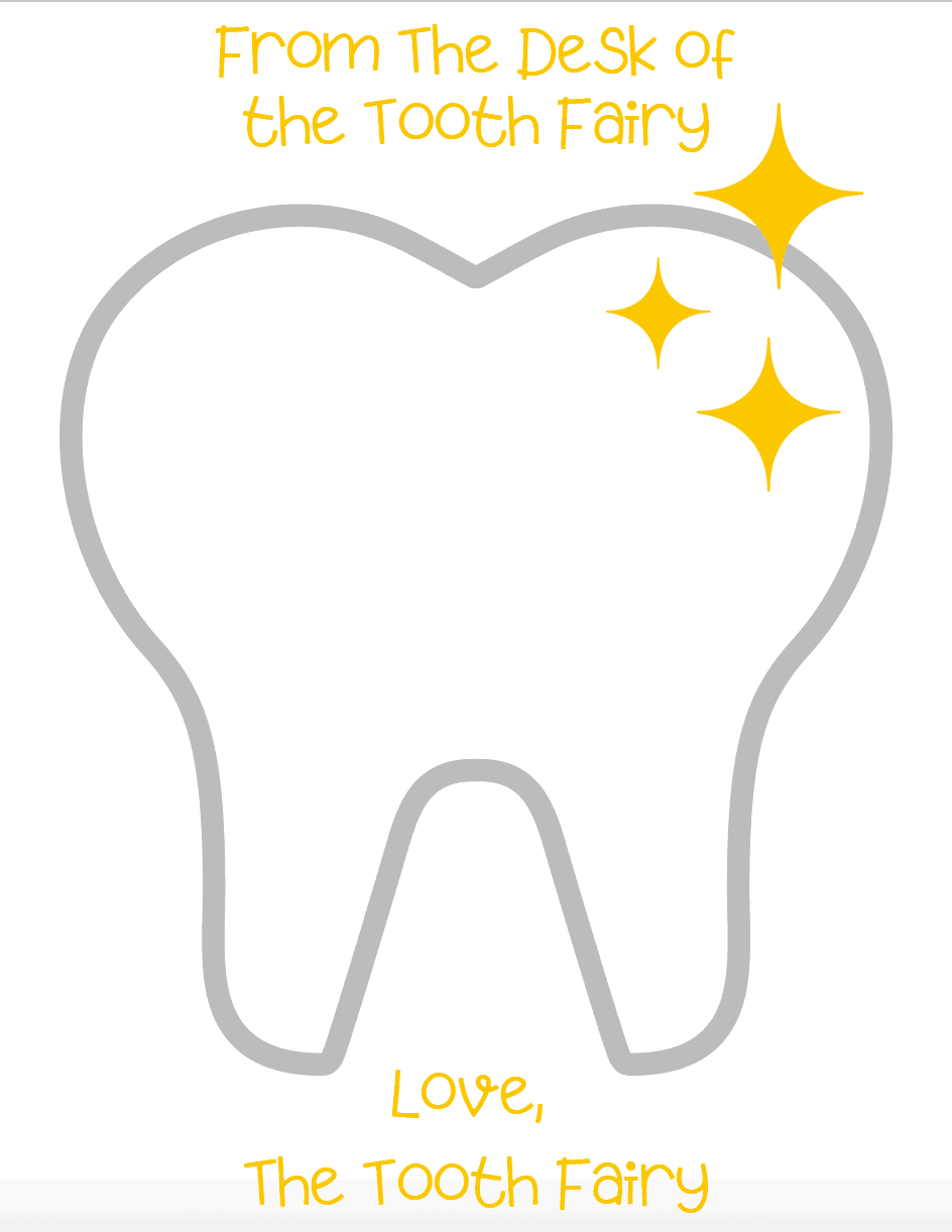 A Cute, Modern Tooth Fairy Letter Printable - I Spy Fabulous