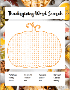 7 Free Thanksgiving Printables for Kids - I Spy Fabulous