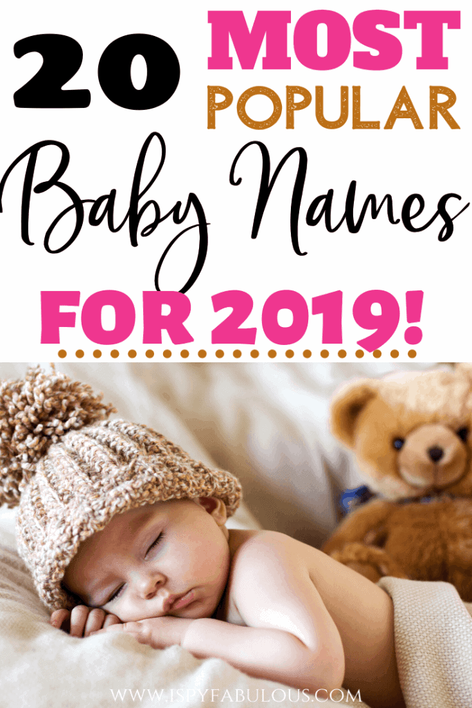 The Top 20 Baby Names of 2019 Revealed! - I Spy Fabulous
