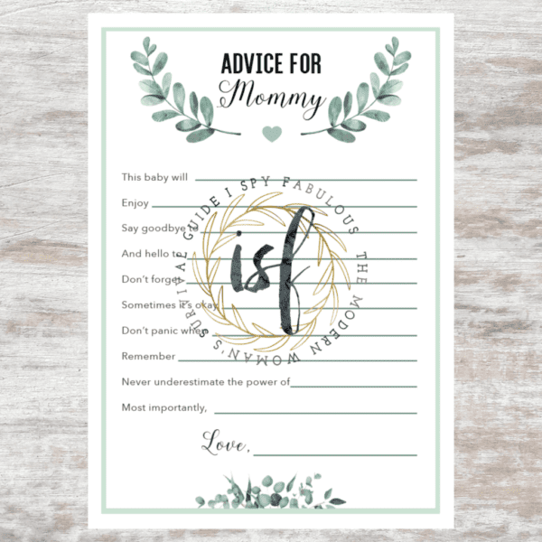 7 Matching Printable Baby Shower Games in a Gender Neutral, Greenery ...