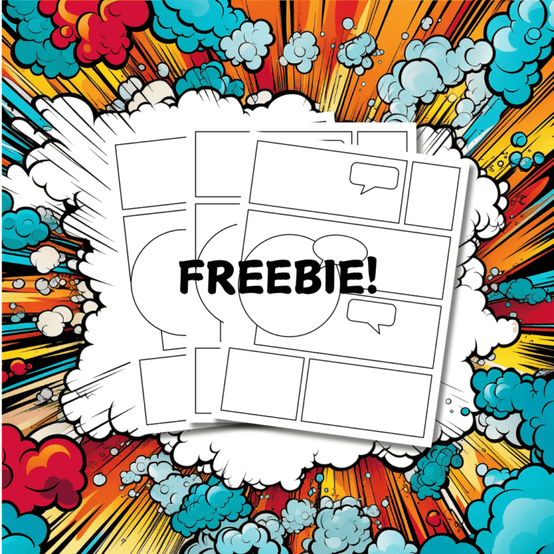 50 Blank Comic Pages to Draw Your Own Comics & A Freebie! - I Spy Fabulous