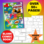 50 Blank Comic Pages to Draw Your Own Comics & A Freebie! - I Spy Fabulous