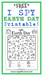 Free Earth Day I Spy Coloring Page Printable for Kids! - I Spy Fabulous