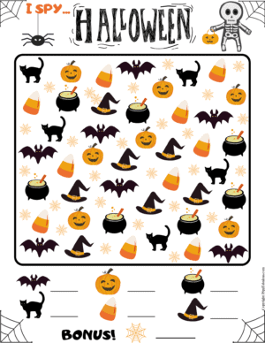 Super Fun & Free I Spy Halloween Printable! - I Spy Fabulous