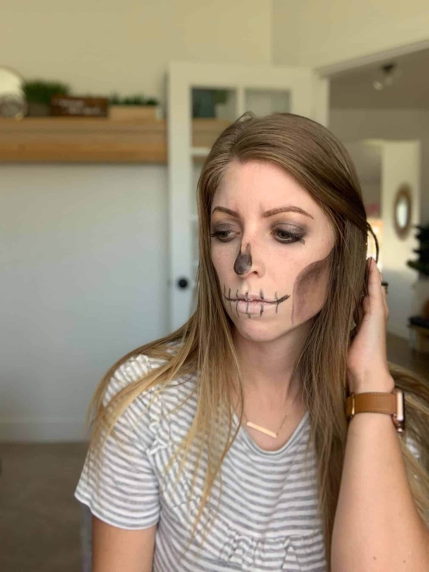An Easy Skeleton Makeup Tutorial With Real Makeup Video I Spy Fabulous