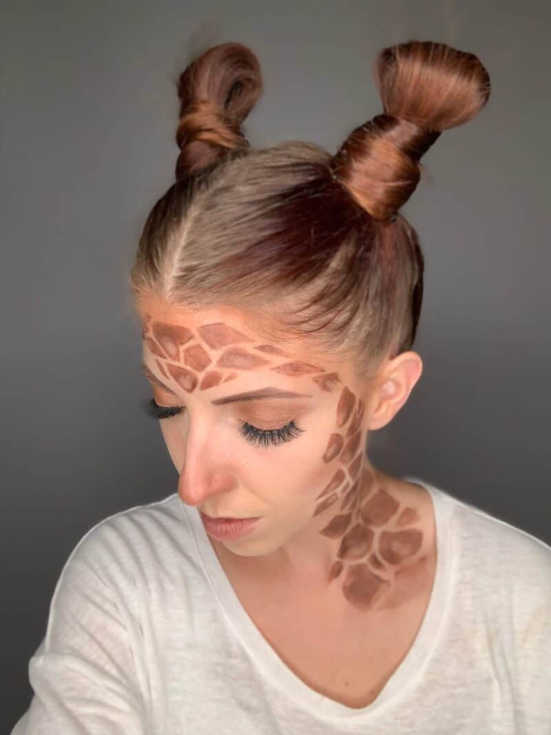 Seeing Spots: An Easy Giraffe Makeup Tutorial Using Real Makeup - I Spy ...