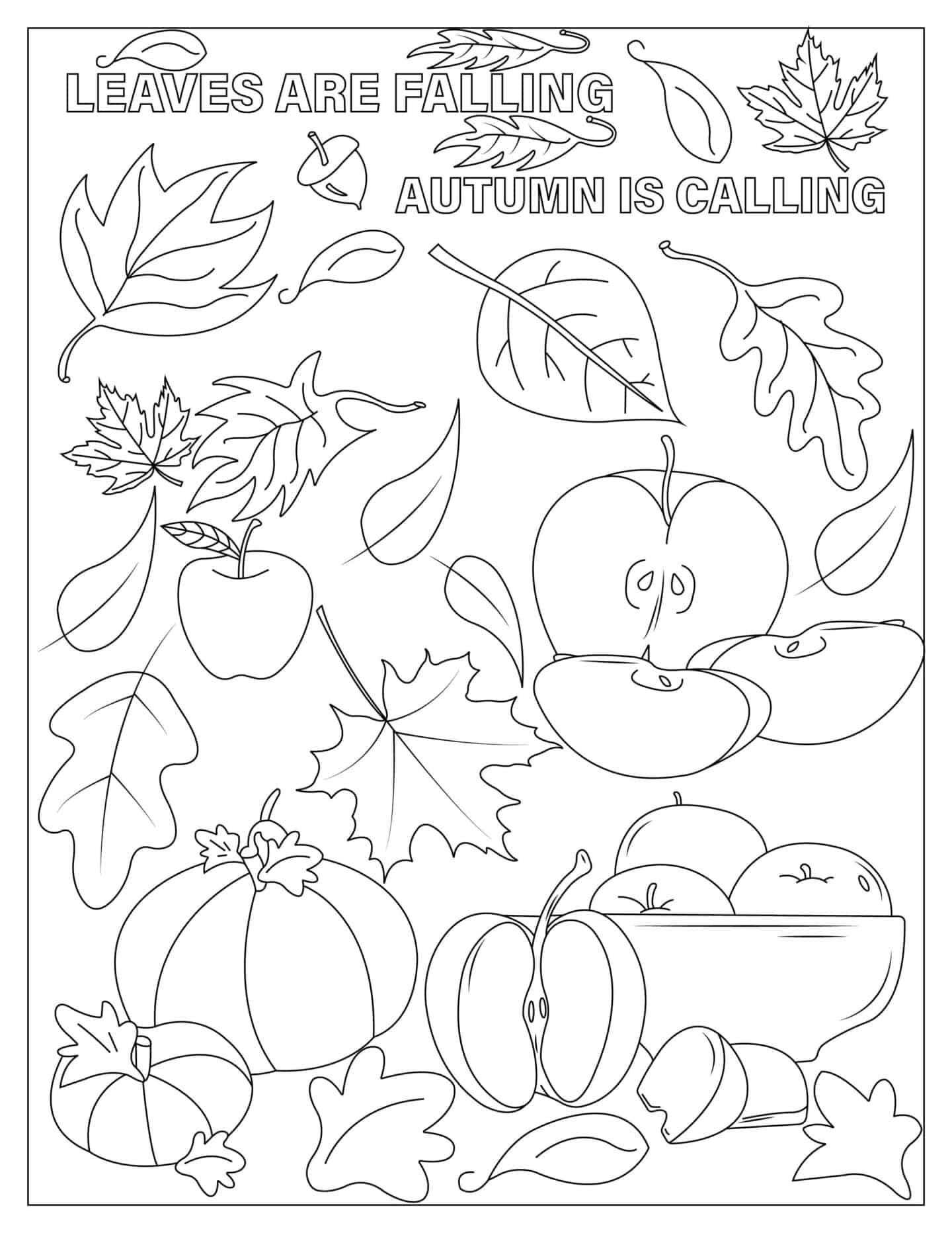 5 Free Fall Coloring Pages To Celebrate The Changing Seasons - I Spy ...