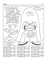 10 Spooktacular Halloween Color By Number Printables - I Spy Fabulous