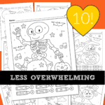10 Spooktacular Halloween Color By Number Printables - I Spy Fabulous