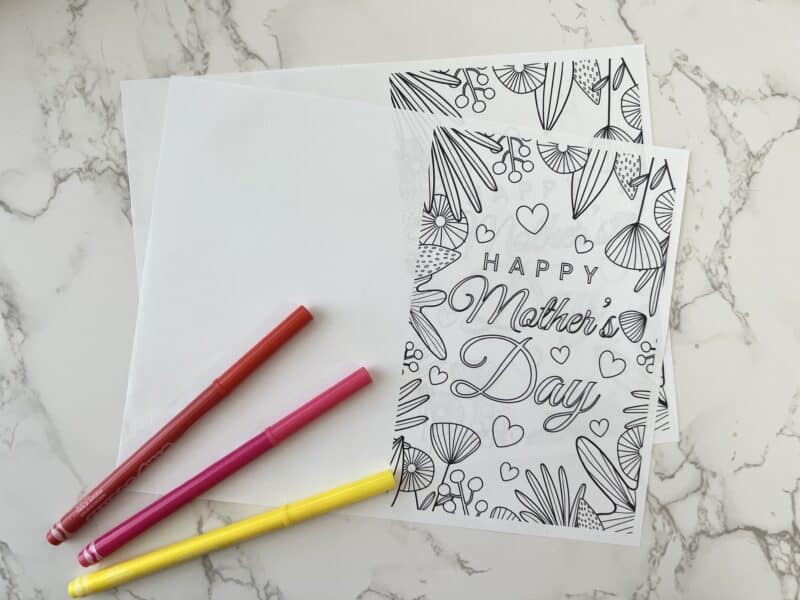 3 Free Printable Mother’s Day Cards Kids Can Color! - I Spy Fabulous