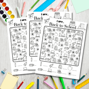 4 Free Back To School Printables for Kids - I Spy Fabulous