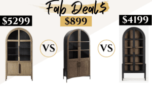 3 Arched Display Cabinets: Arhaus Hattie, Lulu & Georgia Apolline ...