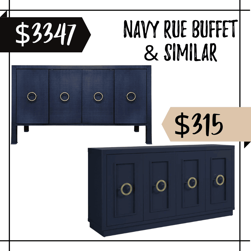 Splurge or Save: Navy Blue Rue Four Door Buffet - I Spy Fabulous