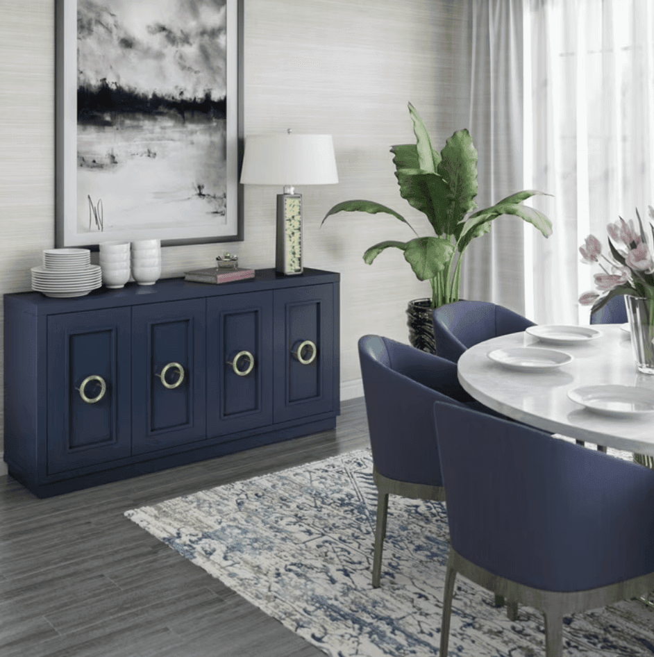 Splurge or Save: Navy Blue Rue Four Door Buffet - I Spy Fabulous